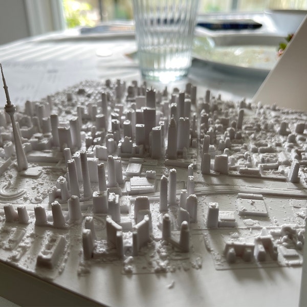 Toronto | 3D Printed City, 8"/20cm - Etsy