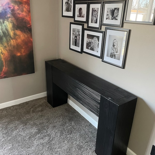 Modern Rustic Console Table Black Espresso (made and Shipped in U.S.A ...