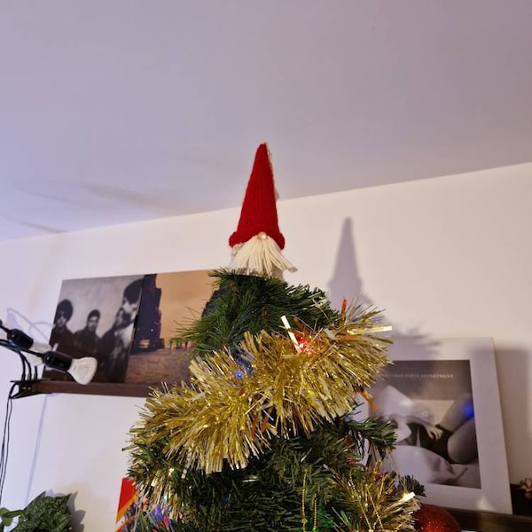 Santa Claus Gnome Christmas Tree Topper. Christmas Gnome, Swedish Tomte ...