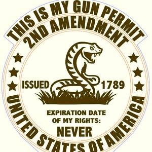 2nd Amendment SVG Png Dxf Fcm Eps Ai Cut File Silhouette Cricut Second ...