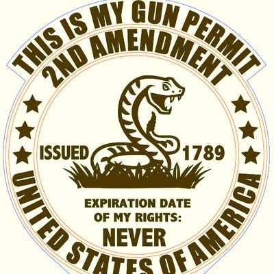 2nd Amendment SVG Png Dxf Fcm Eps Ai Cut File Silhouette Cricut Second Amendment SVG Patriotic ...