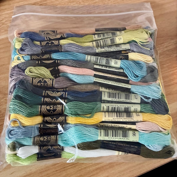 Full Set of 447 Cross Stitch Threads CXC 2 Labels - DMC Colours - No.s ...
