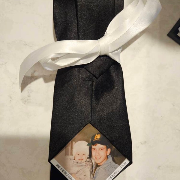 Custom Photo Tie Patch | Father of the Bride | Groom Gift | Neck Ties ...