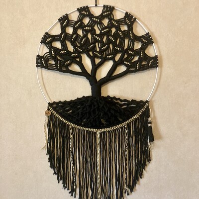 Maxi Tree of Life GUAJUMARU Zen Tree of Life Dreamcatcher Macrame ...