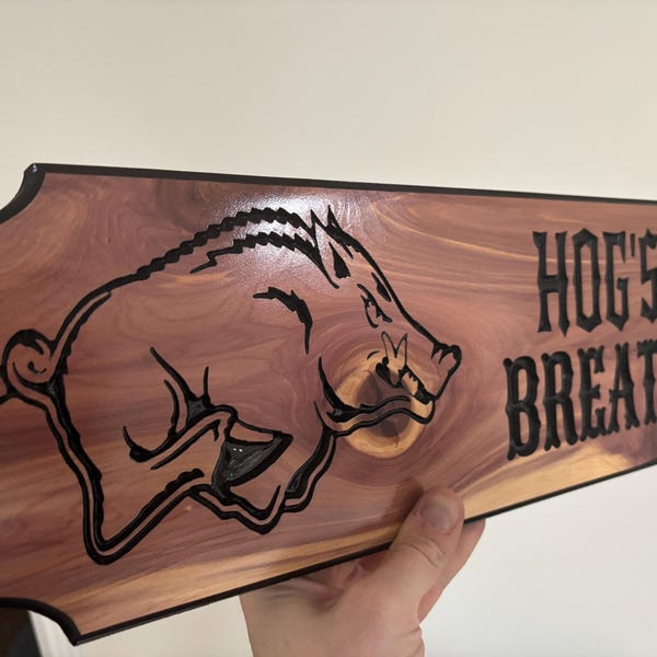 Arkansas Razorback Football Sign Wall Decor WPS Go Hogs WOOO Pig Sooie ...