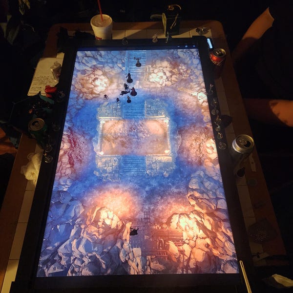 43" Digital Map Case Display for Tabletop Gaming D&D, Dnd, Role Playing ...