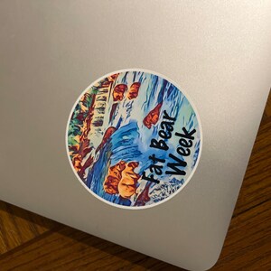 STC071 Bear 480 Otis Sticker, Brooks Falls Bear Sticker, Katmai ...