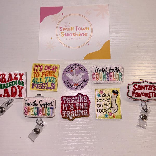 Occupational Therapy Badge Reel, OT Badge Clip, Therapy Assistant Name ...