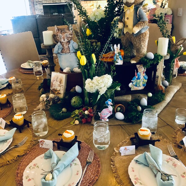 INSTANT DOWNLOAD - LARGE - Peter Rabbit Decorations Cut Out Stands ...