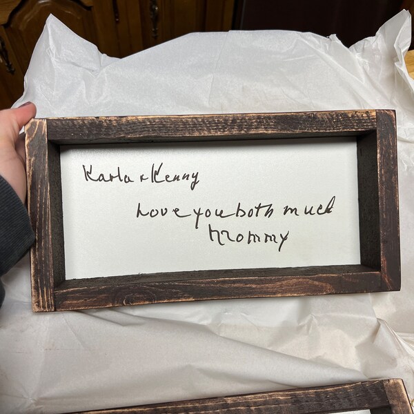 Custom Handwriting Sign | Custom Sign | Farmhouse Sign | Customized ...