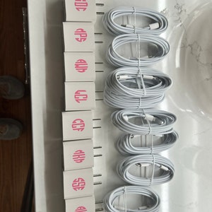 Monogram Phone Charger Label, Monogram Phone Charger Decal, Mini ...