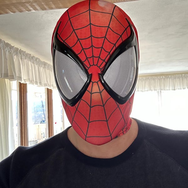 Spider Man 2 Black Mask, Amazing Spider Man, Cosplay, Halloween Gift ...
