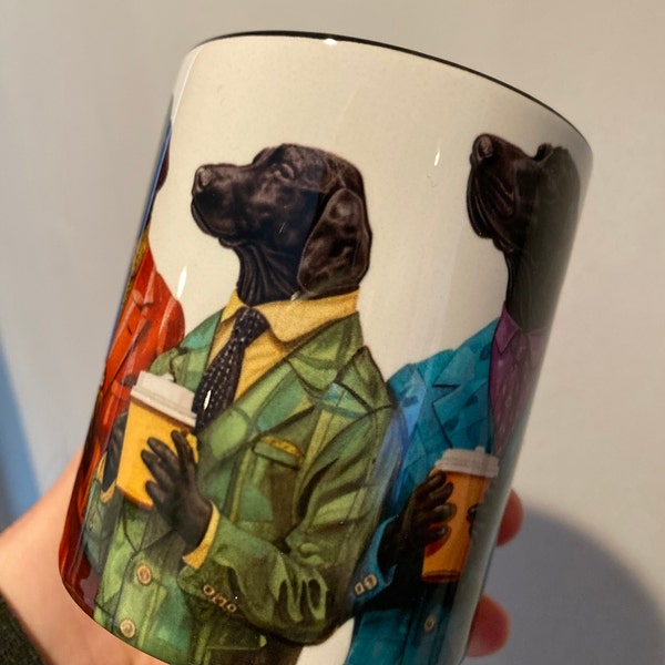 Wolves Mug Paisley Psychedelic Wolf Coffee Mug Gift for Her Him Unique ...