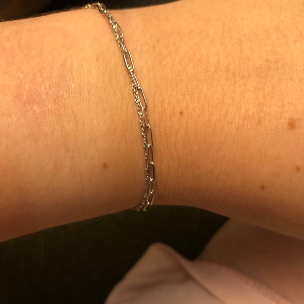 Two Delicate Bracelets Set, Dainty Bracelet Set, Two Minimalist ...