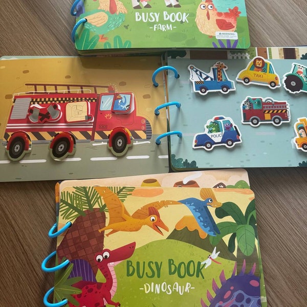 New Quiet- Busy Book Montessori Cartoon Preschool Educational - Etsy