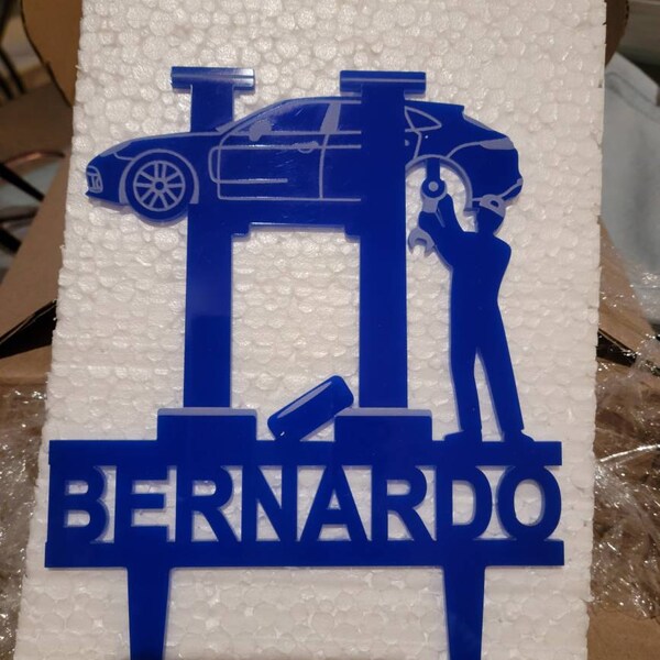 Mechanic Birthday Cake Topper,auto Mechanic Gift Topper Birthday ...
