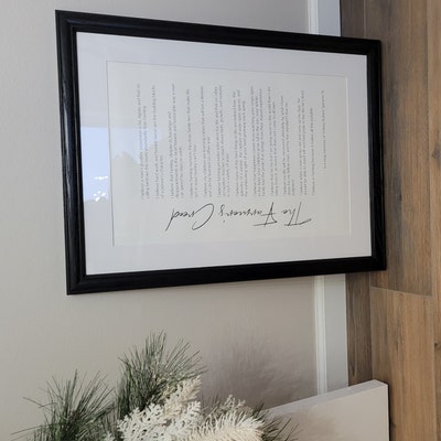 IF Rudyard Kipling Poem Framed Calligraphy & Typography Print Gift for ...