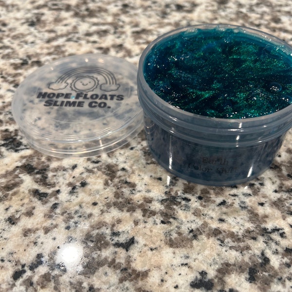 EARTH Colorshift Chameleon Blue Green Pigment Slime - Etsy