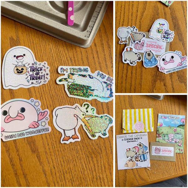 Kawaii Froggy Bakery Sticker Pack - Set of 8 Frog Themed Food Decals ...