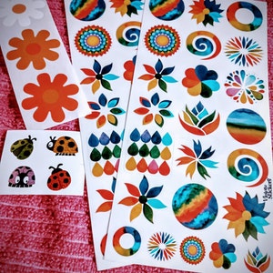 Big Sheet of Groovy Flower Power Alphabet Alpha Letter - Etsy