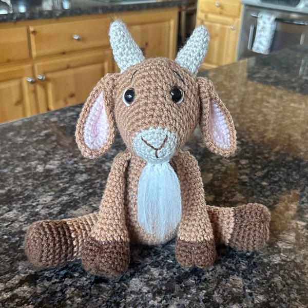 Goat Crochet Pattern, Crochet Pattern, Crochet Goat, Amigurumi Goat ...