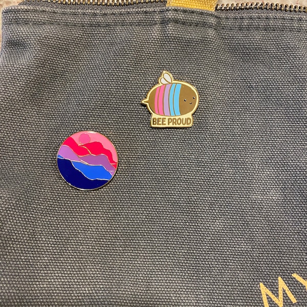 Subtle Bisexual Flag Enamel Pin Enamel Cute Pin Set Pins Laple Pin Hard ...