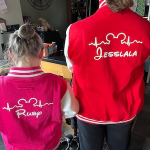 Personalized Varsity Jacket With Initial and Name in Sparkling Glitter ...