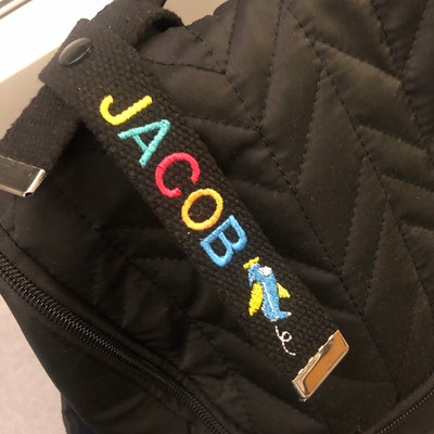 Personalized Name Tag, Ribbon Type, Custom Key Chain, Bag Name Tag, Bag ...