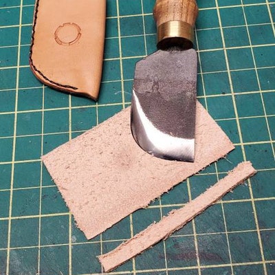 Skinning Knife Set 3pcs. Hand Made Forged Knife for Leather. - Etsy