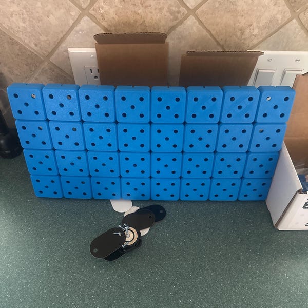 Hexagon Pegboard Tiles 4.5"x4" Each, Pack of 5, Normal-sized Pegboard ...