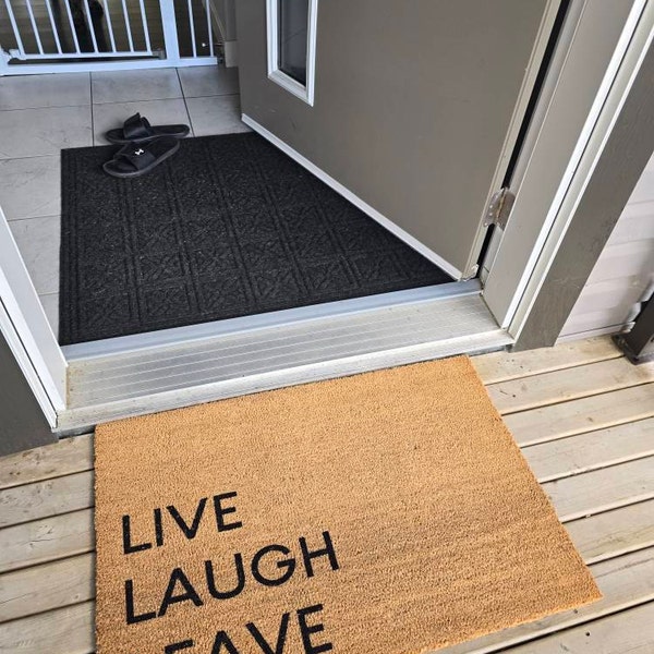 Live Laugh Leave Doormat – Funny Doormat – Rude Doormat – Clever ...