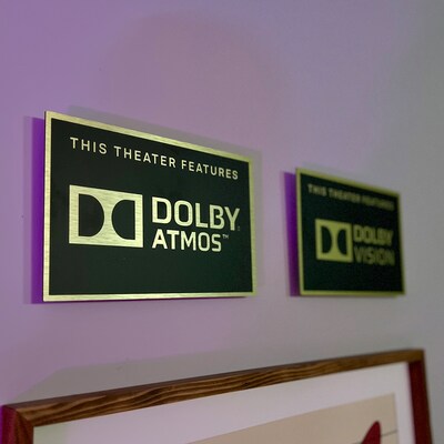Dolby Atmos Home Movie Theater Sign Cinema Sign Home Movie Sign Vintage ...