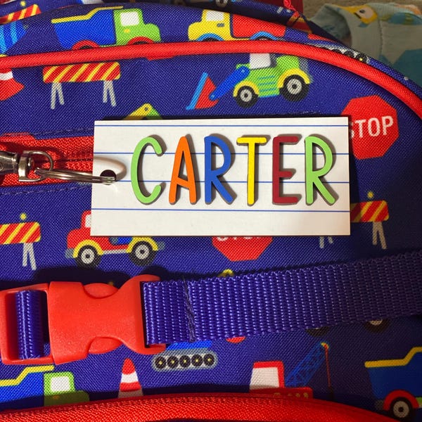 Personalized Backpack Tag-backpack Patches-personalized Keychain--name ...