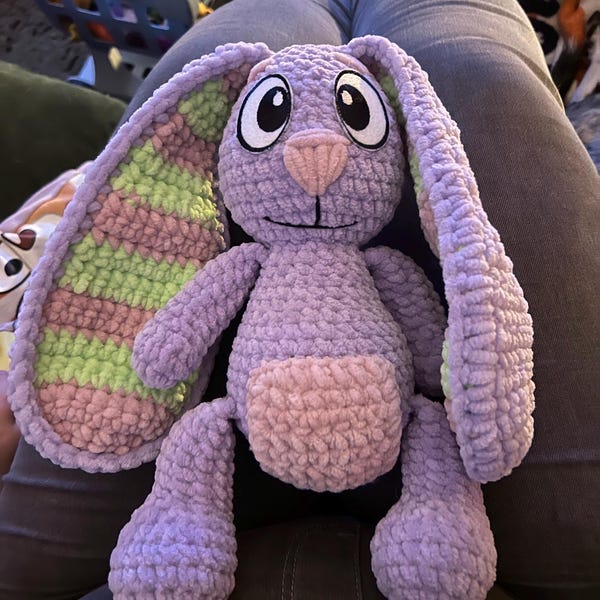 Floppy Bunny Toy, Bluey Floppy Bunny, Lilac Bunny From Bluey - Etsy