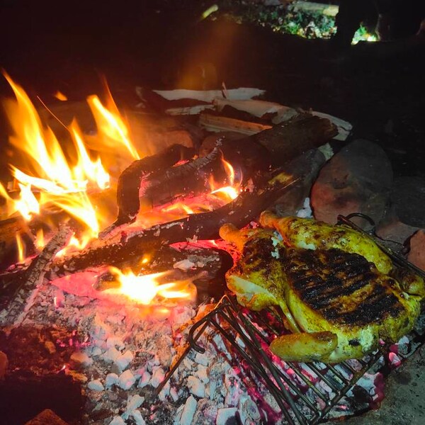 Pocket Fire Anchor. Bushcraft. Camping. Outdoor Cooking. Rucksack ...