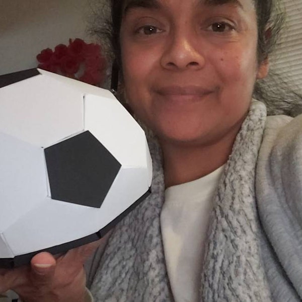 Football DIY 3D Gift Box - Digital Download - Etsy