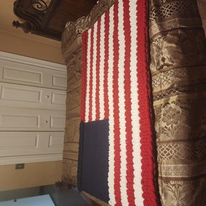 American Flag Knitting Pattern and Tutorial Instructions for Bulky Yarn ...