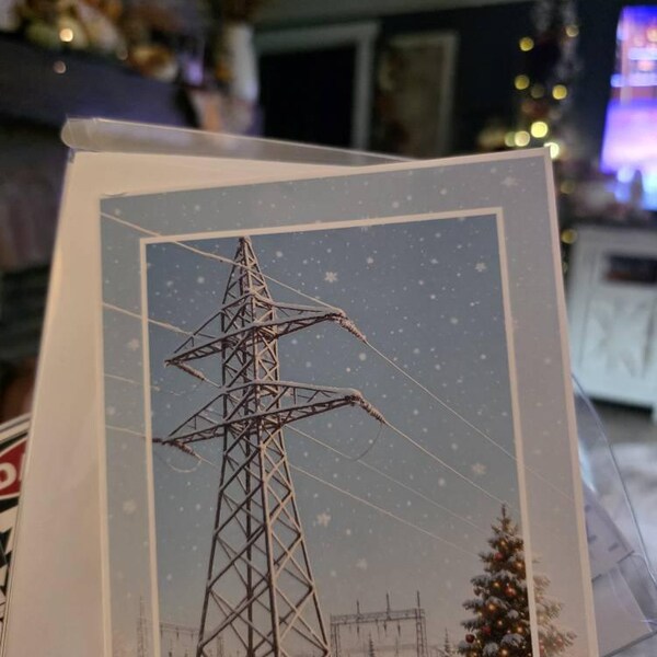Communications Cell Tower Climber or Tech Ceramic Christmas Tree ...