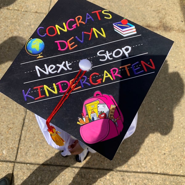 Graduation Kindergarten and Preschool Cap Toppers | 2025 Kindergarten ...