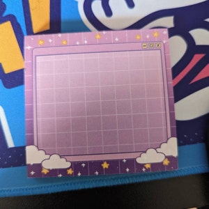 Purple Gradient Clouds Aesthetic Message Sticky Note - Etsy