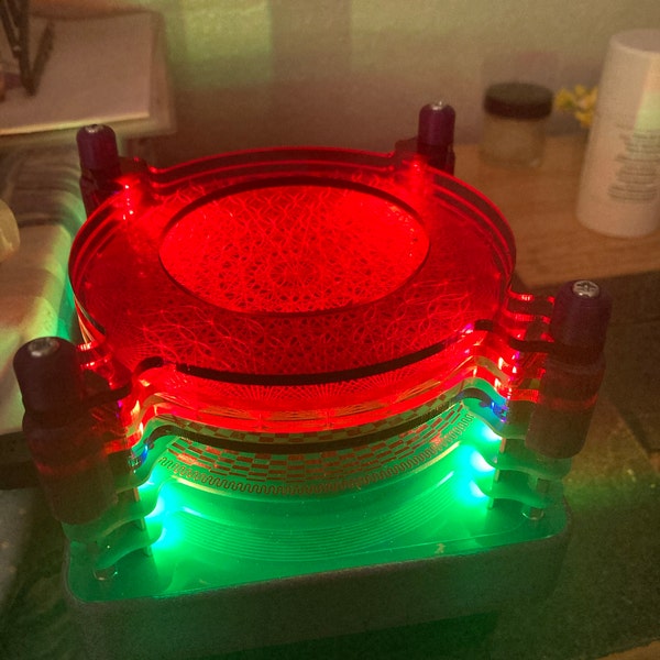 Tesseract Sacred Geometry Crystal Grid for Mediation Altars, Mini Altar ...