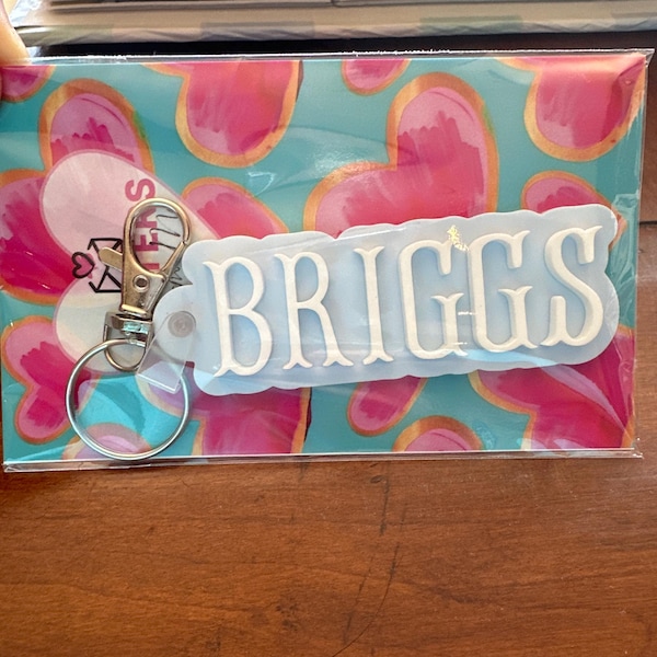 Backpack Name Tag Acrylic Keychain Personalized Acrylic Name Tag Diaper ...