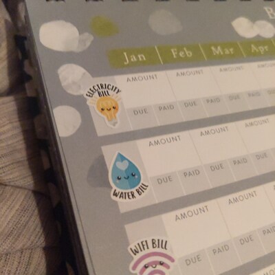 48 Cute Wifi Bill Icons/pay Bill/ Bills Reminder Planner Stickers - Etsy