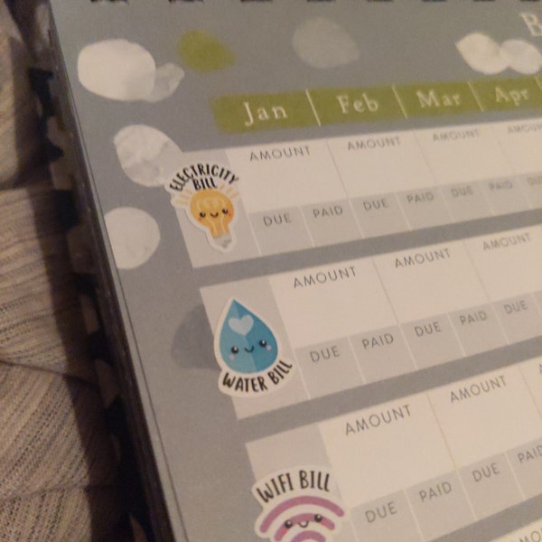 48 Cute Wifi Bill Icons/pay Bill/ Bills Reminder Planner Stickers - Etsy