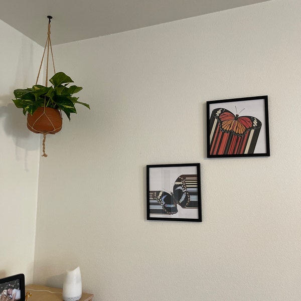 Colorblock Lines - Pair of Bold Colorful 11x14 Prints - Etsy