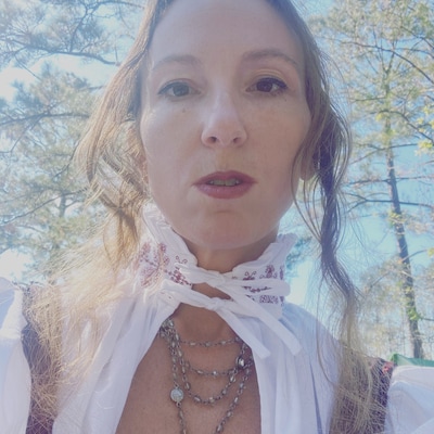 Ladies' Elizabethan Embroidered White Cotton Partlet Blouse - Etsy