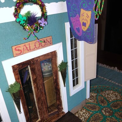 House Flag W/pole Dollhouse Miniature 1:12 Scale - Etsy