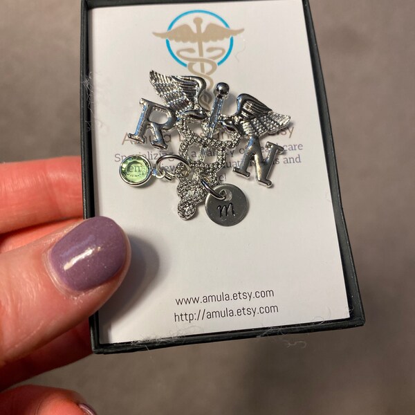 RN Registered Nurse Pin - Nurse Pin - Nursing Pin - Pin for Nurse ...