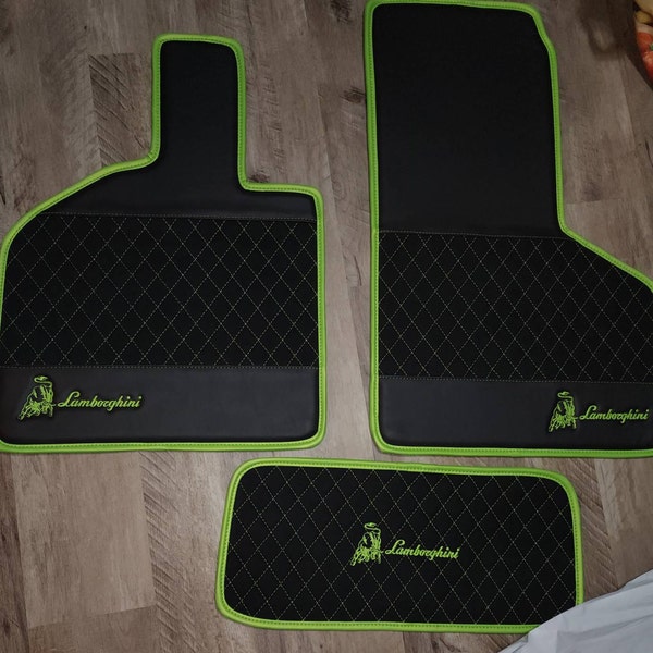 Genuine Black Sheepskin Red Trim Car Floor Mats Fits Maybach 57 62 57s ...