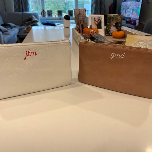 Monogram Wristlet With Mini Initial | Monogram Wristlet Wallet ...